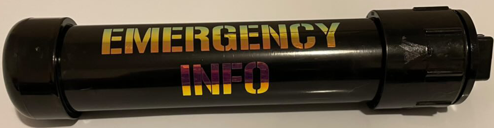 Emergency Information Tube Black – TNC Crates
